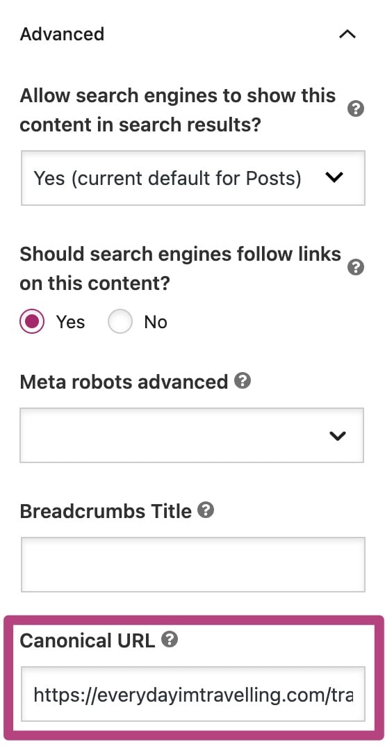 How to change the canonical URL in Yoast SEO for WordPress • Yoast