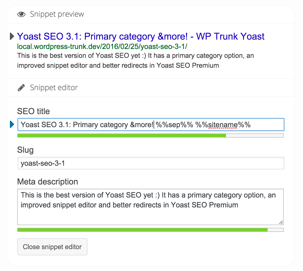 Yoast SEO 3.1 • Primary category & more • Yoast