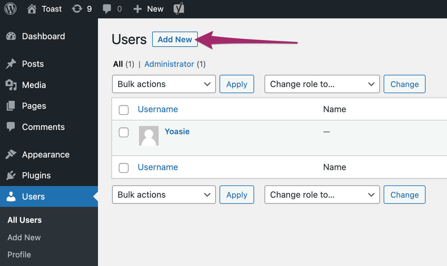 How Do I Add A New WordPress Admin User Yoast