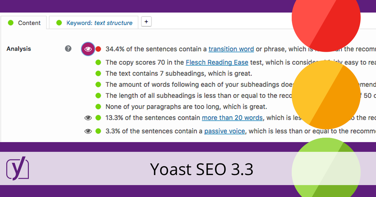 Yoast SEO 3.3: content analysis • Yoast Yoast SEO 3.3: content analysis • Yoast