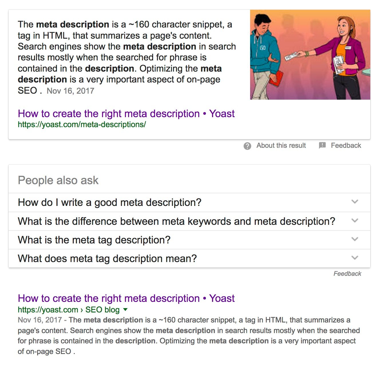 Google's snippets and the length of your meta description • Yoast