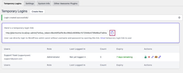 How to create a temporary login link • Yoast