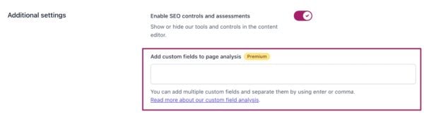 How to add custom fields to Yoast SEO Premium plugin settings • Yoast