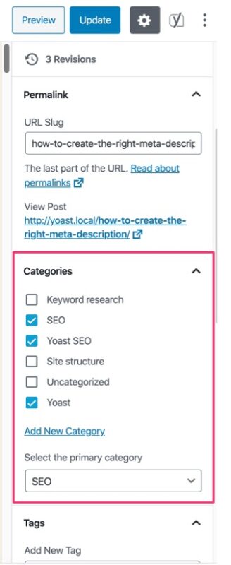 How to select a primary category • Yoast