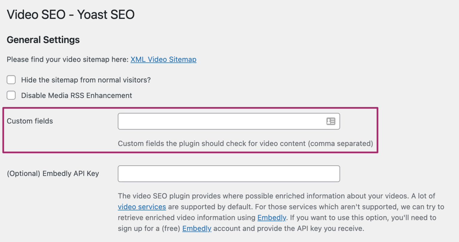 How to add custom fields to the Video SEO plugin • Yoast