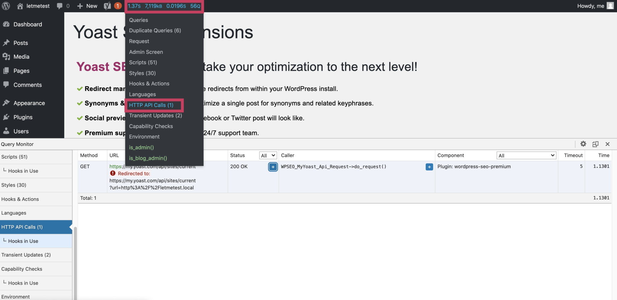 Troubleshooting connection issue with Query Monitor Plugin • Yoast