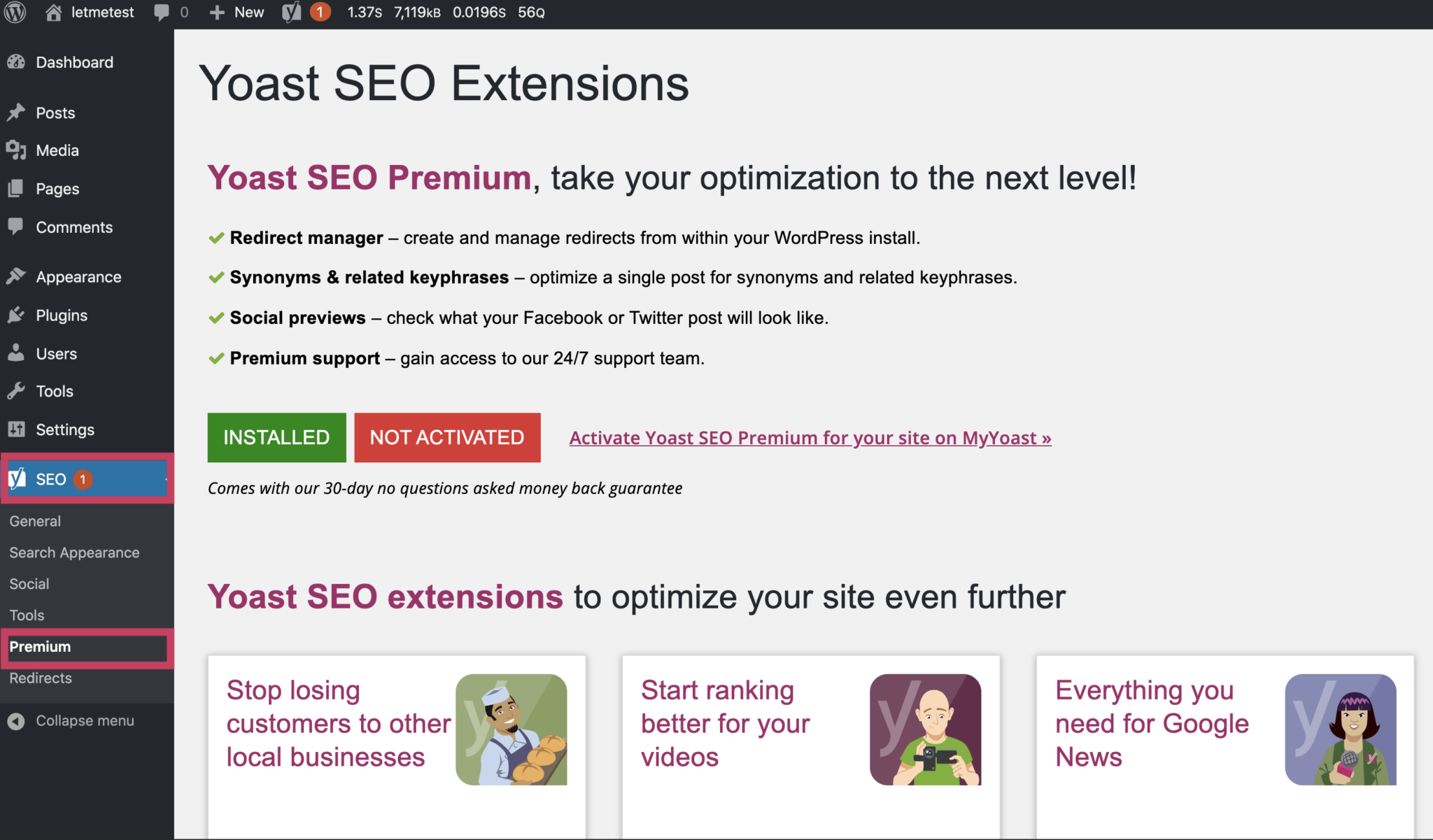Troubleshooting connection issue with Query Monitor Plugin • Yoast