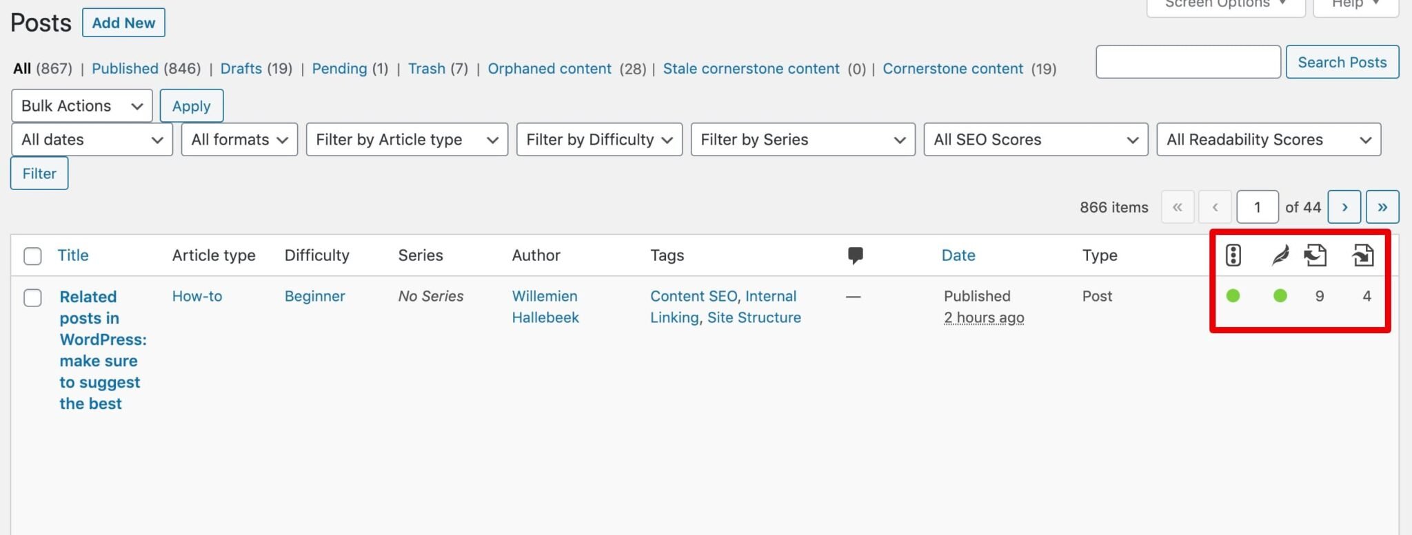 How many internal links does a post have? Find out the easy way ...