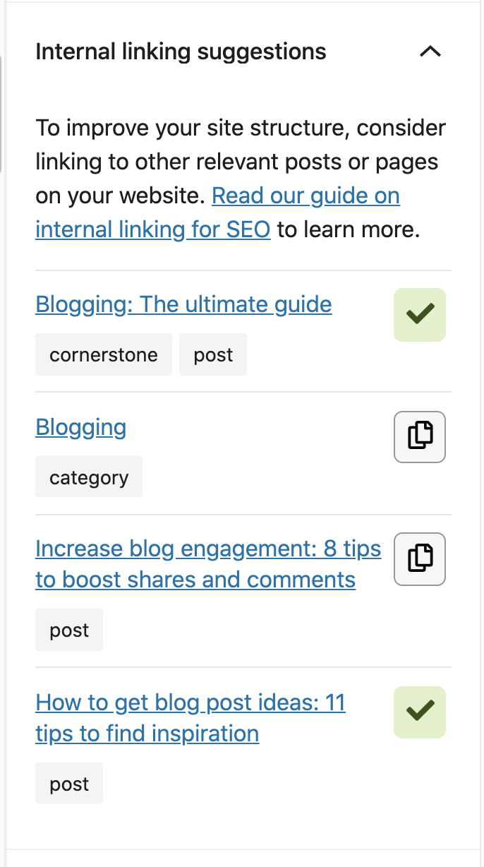 How to use the Yoast SEO internal linking tool • Yoast