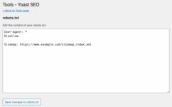 File editor robots.txt - Yoast SEO Features • Yoast