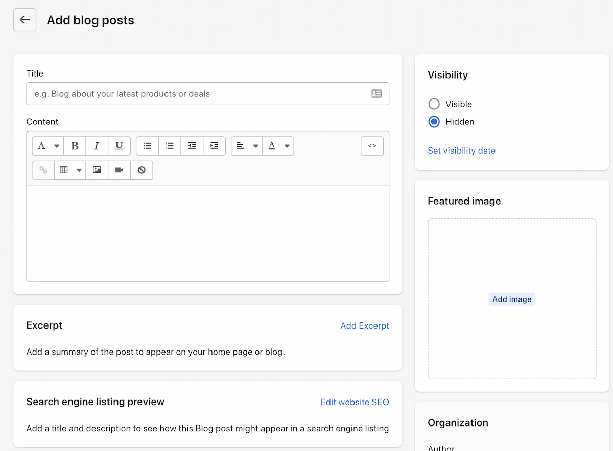 How to add a blog to your Shopify store • Yoast