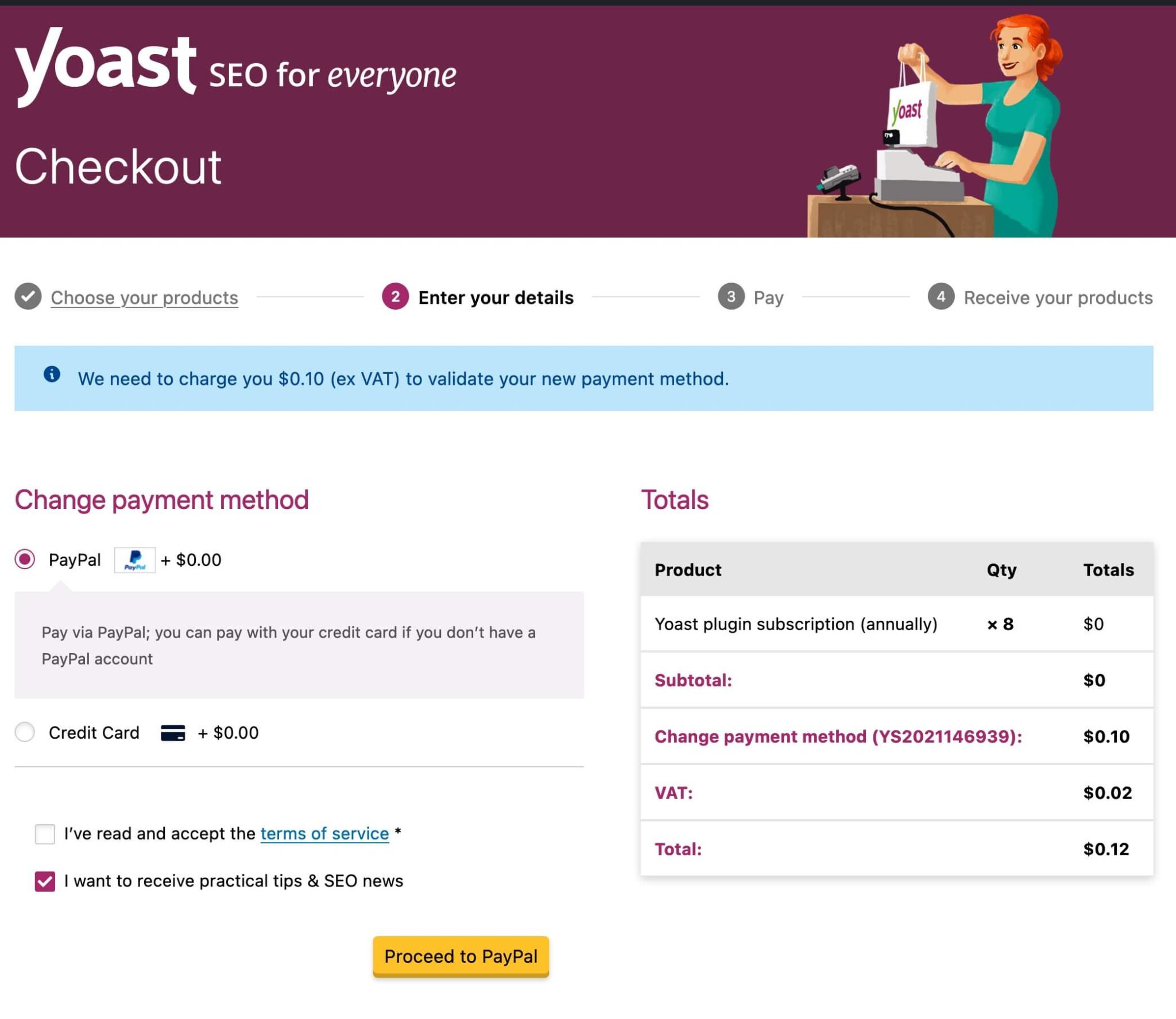 How to switch your payment method for upcoming automatic renewals • Yoast