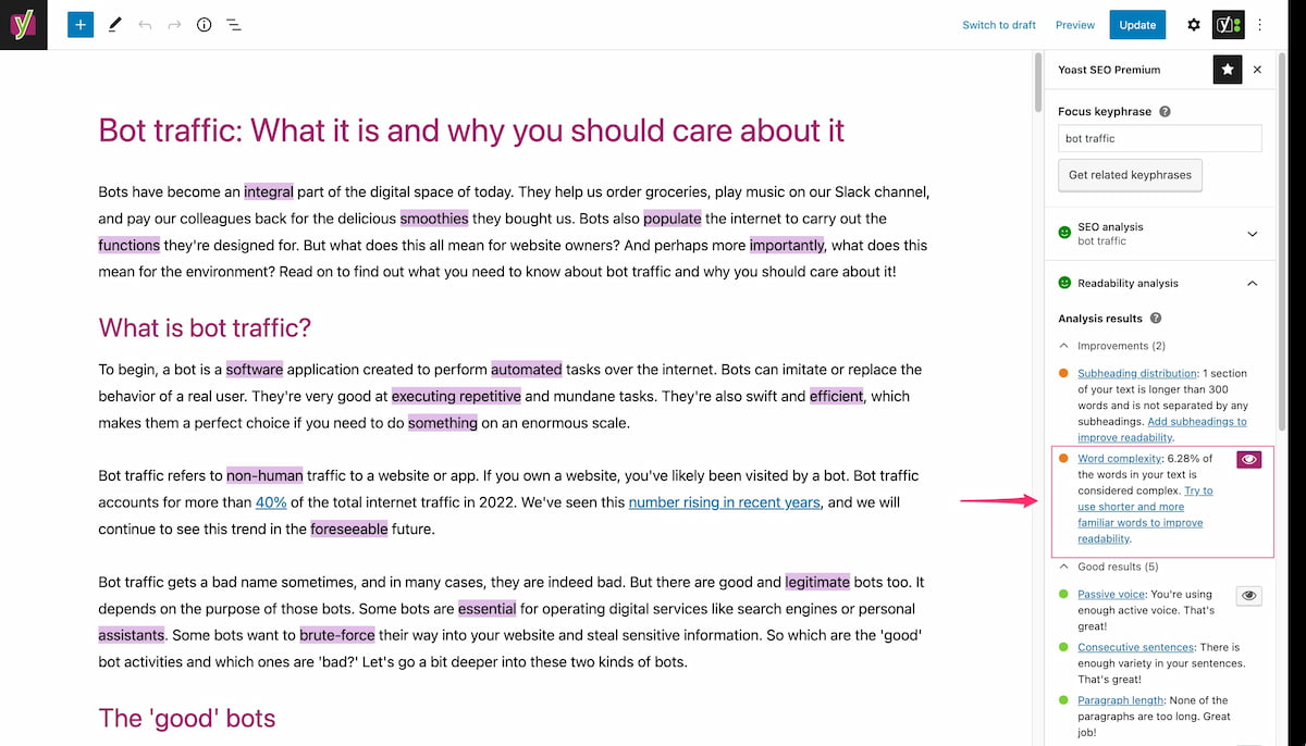 Yoast SEO 19.3: Schema improvements, new word complexity assessment • Yoast