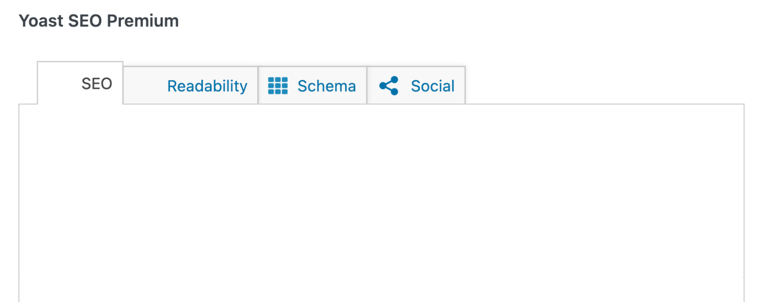 Yoast SEO meta box is blank • Yoast