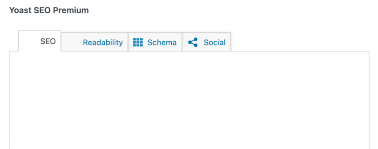 Yoast SEO meta box is blank • Yoast