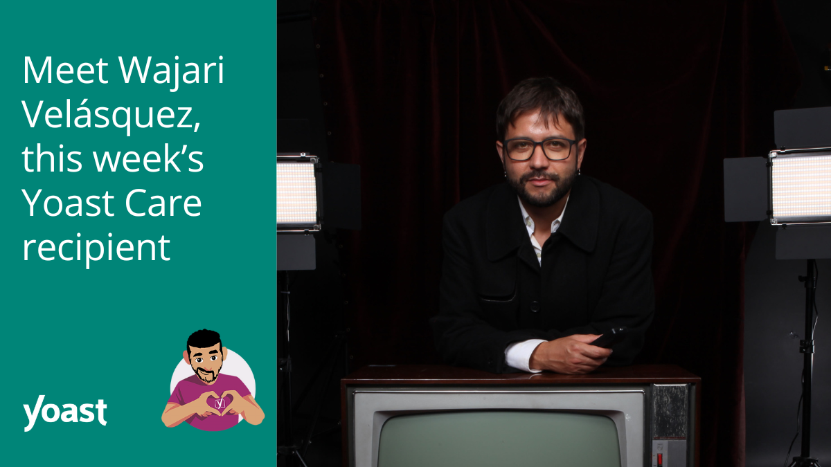 Wajari Velásquez receives the Yoast Care fund for his contributions to WordPress • Yoast