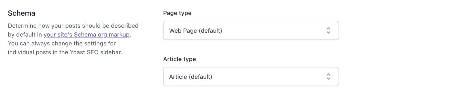 Yoast SEO settings: Content types • Yoast