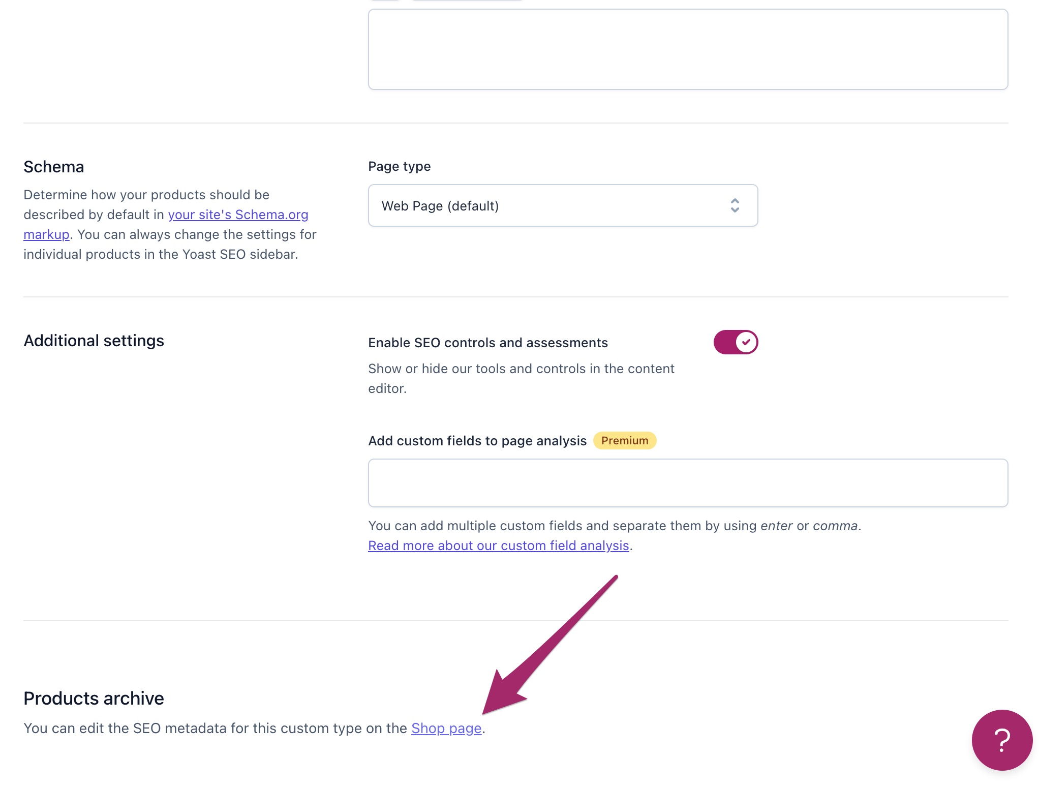 The breadcrumbs title setting • Yoast