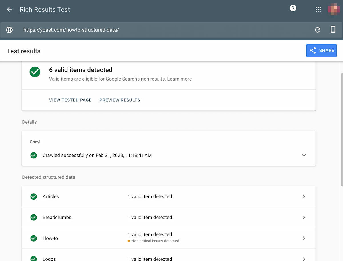 Check validity of structured data in Google Search Console • Yoast