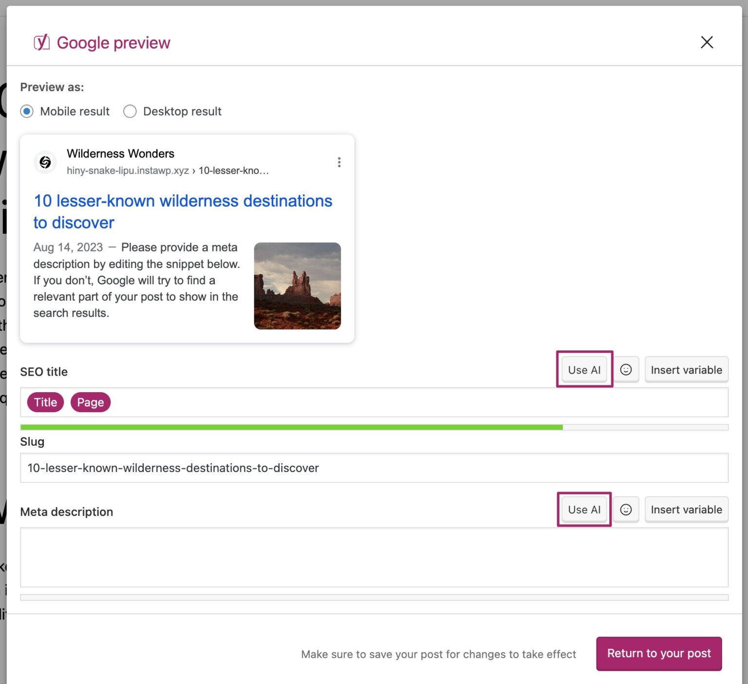 How to use the AI title & description generator in Yoast SEO Premium • Yoast