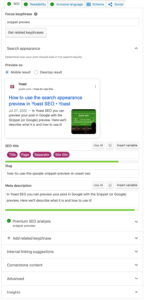 How to use the search appearance preview in Yoast SEO • Yoast