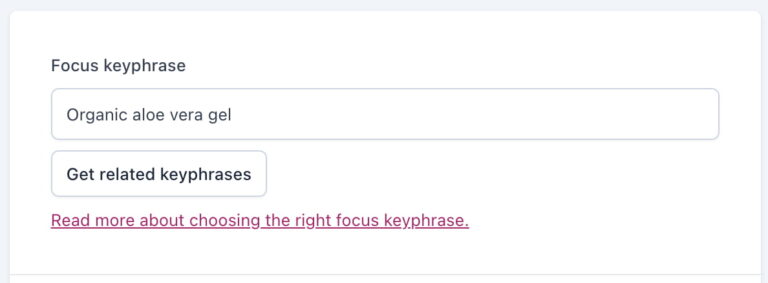 Using the focus keyphrase for product pages in Yoast SEO • Yoast