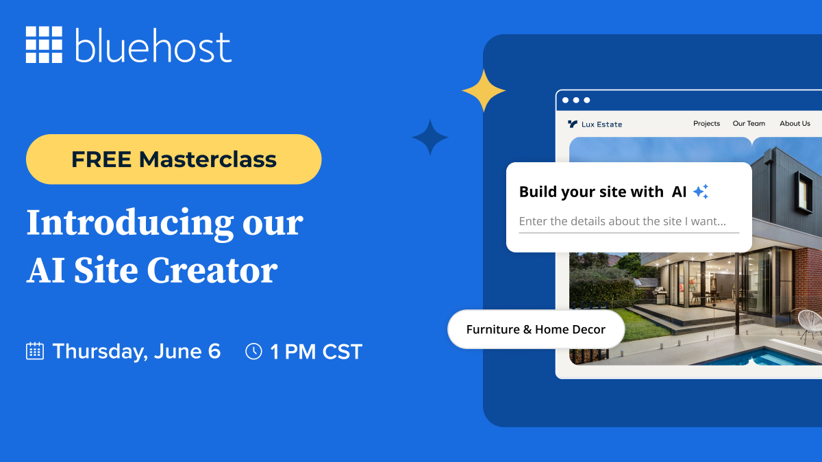 AI-Powered Website: Webinar on Revolutionizing Web Design with Bluehost