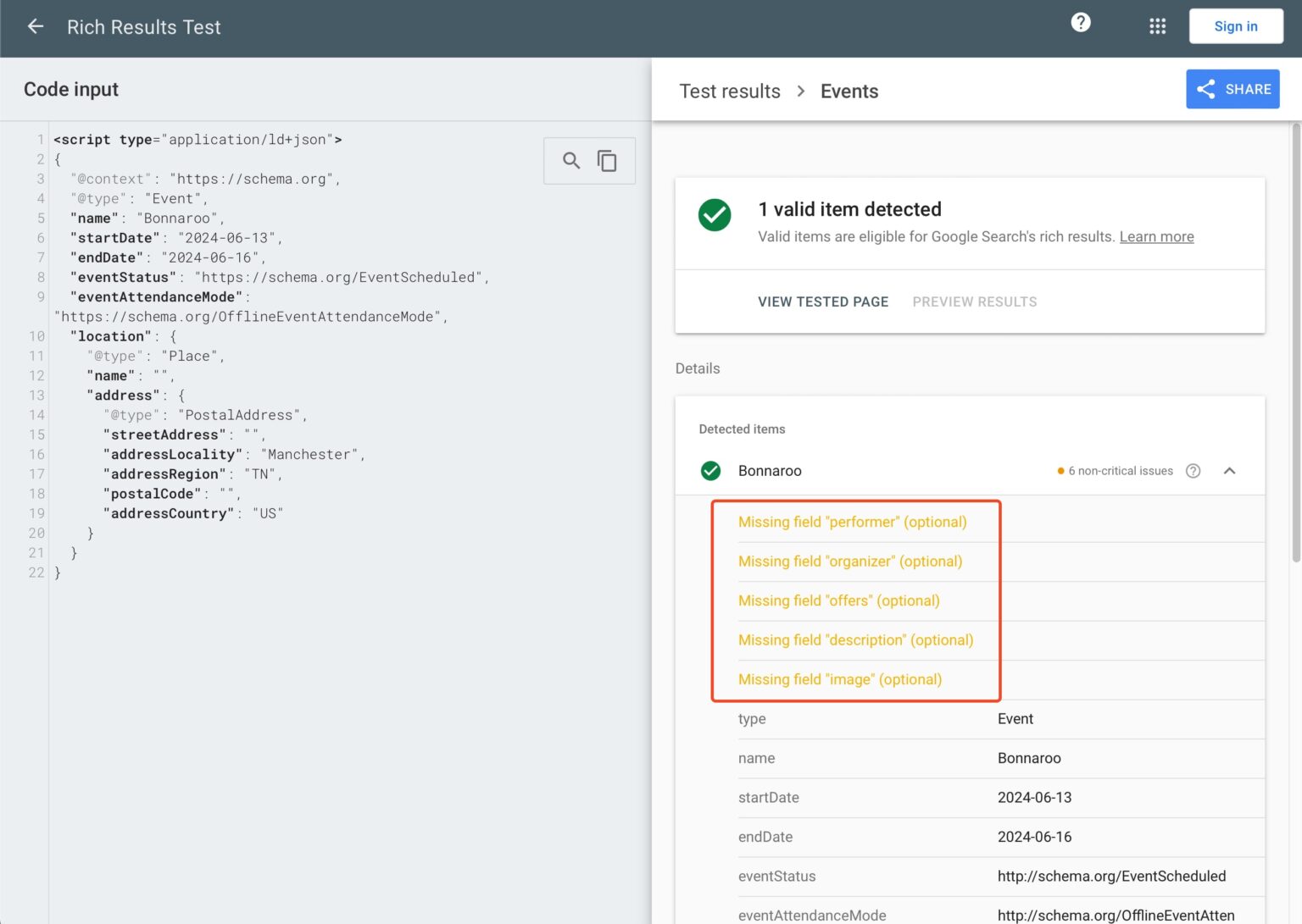 Optimize for rich results with the Rich Results Testing Tool • Yoast