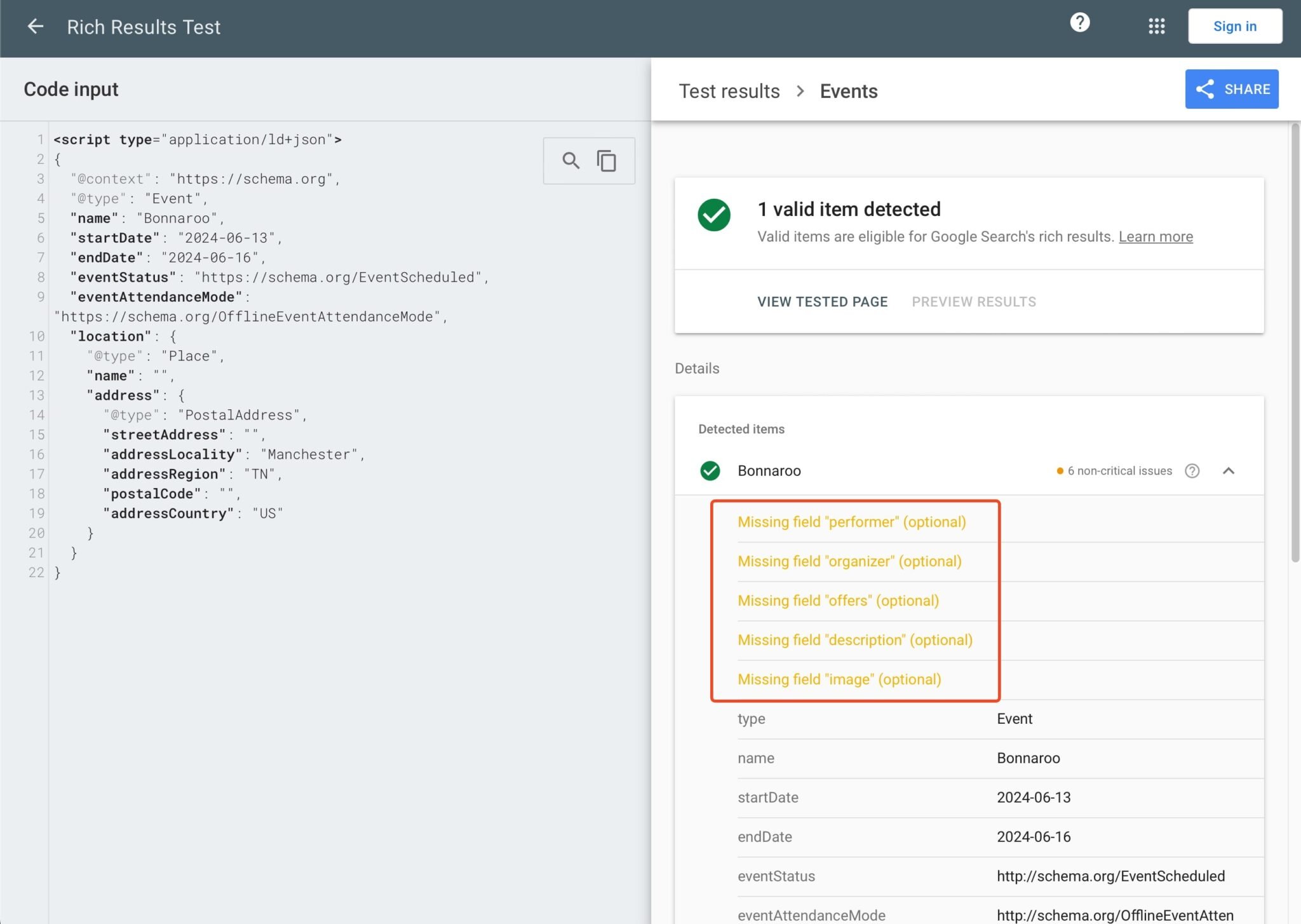 Optimize for rich results with the Rich Results Testing Tool • Yoast