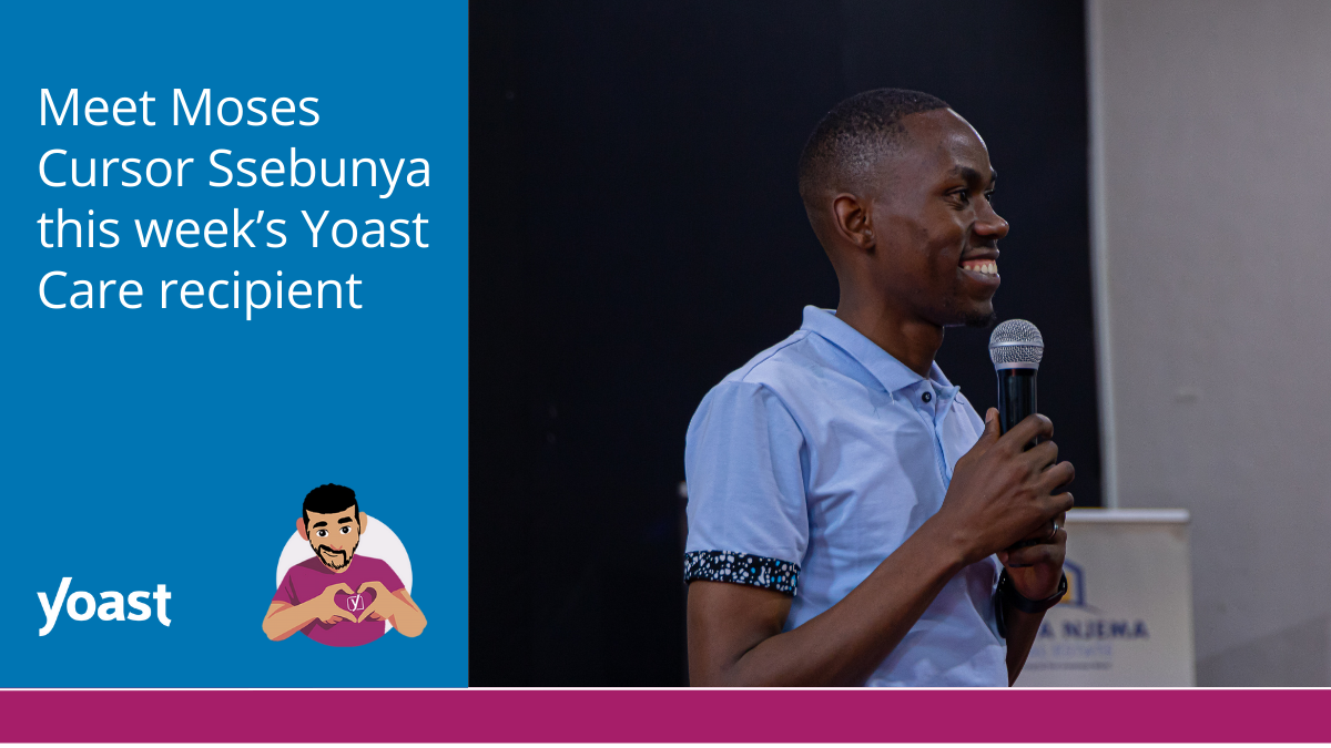 Moses Cursor Ssebunya receives the Yoast Care fund for his contribution to the WordPress ...
