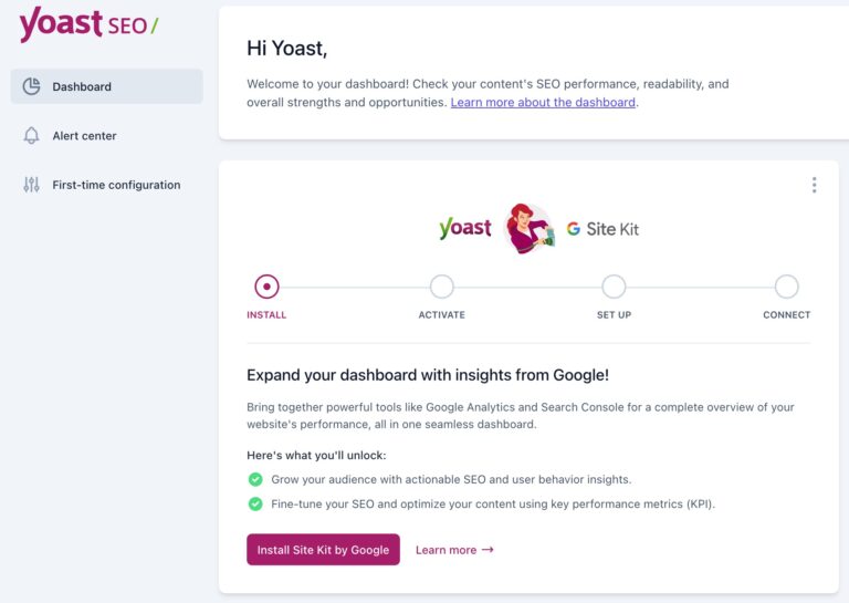 How to enable the Site Kit integration • Yoast