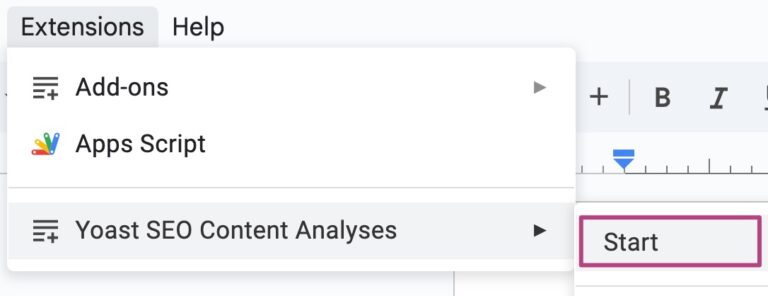 How to install the Yoast SEO Google Docs add-on • Yoast