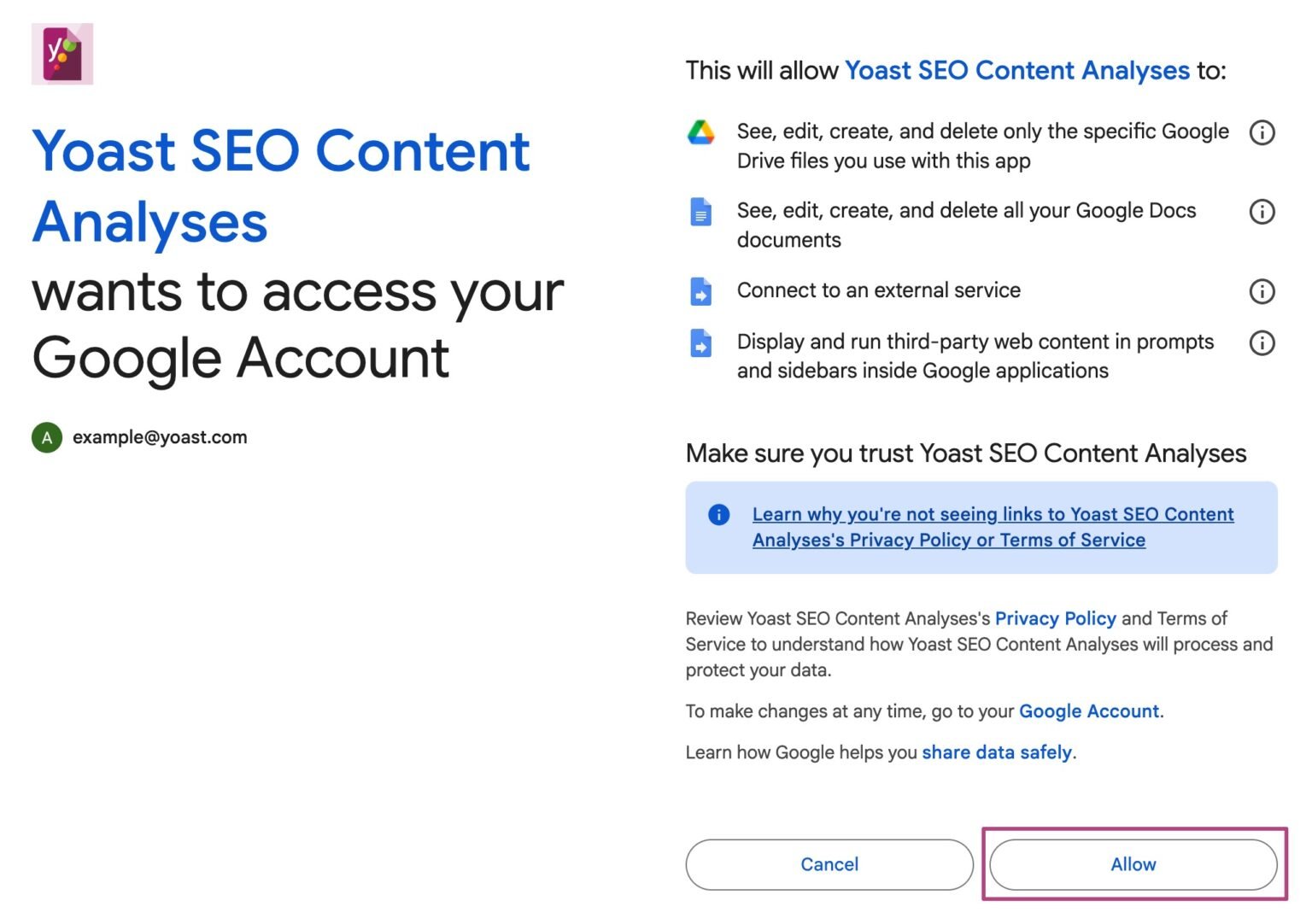 How to install the Yoast SEO Google Docs add-on • Yoast