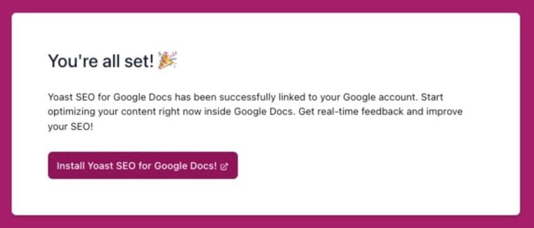 How to install the Yoast SEO Google Docs add-on • Yoast
