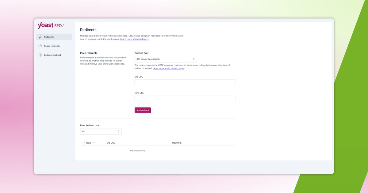 A smoother Redirect Manager and Yoast AI Optimize for Classic Editor • Yoast